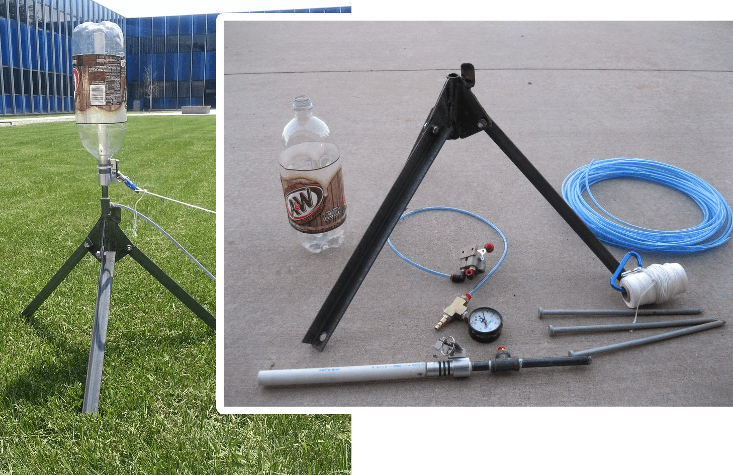 Milled Water Bottle Rocket Launcher Pushes Plastic Containers To Their ...