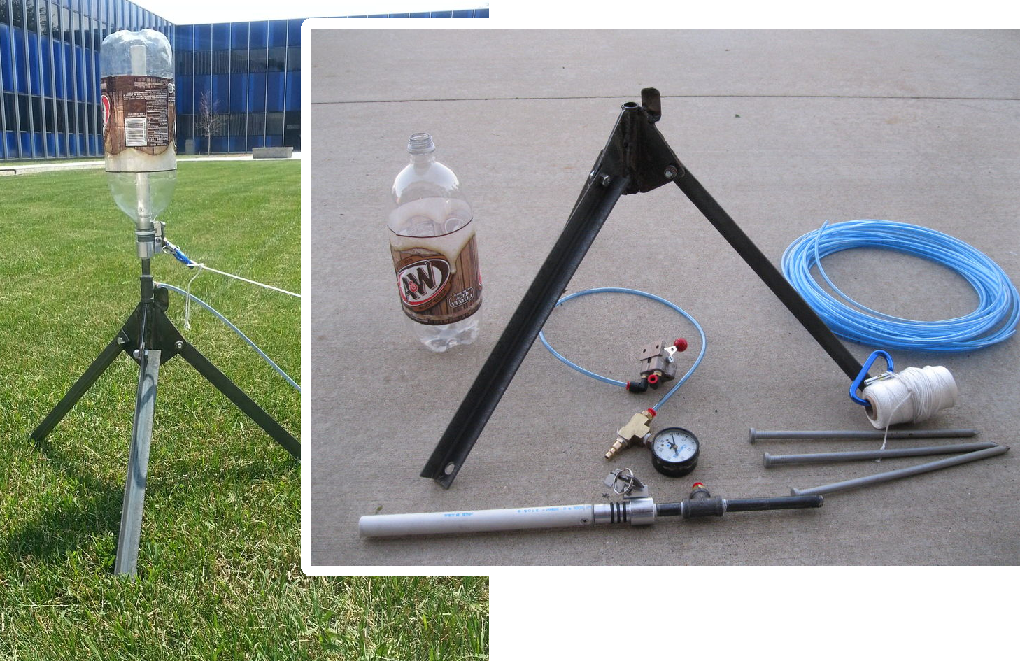 Milled Water Bottle Rocket Launcher Pushes Plastic Containers To Their ...