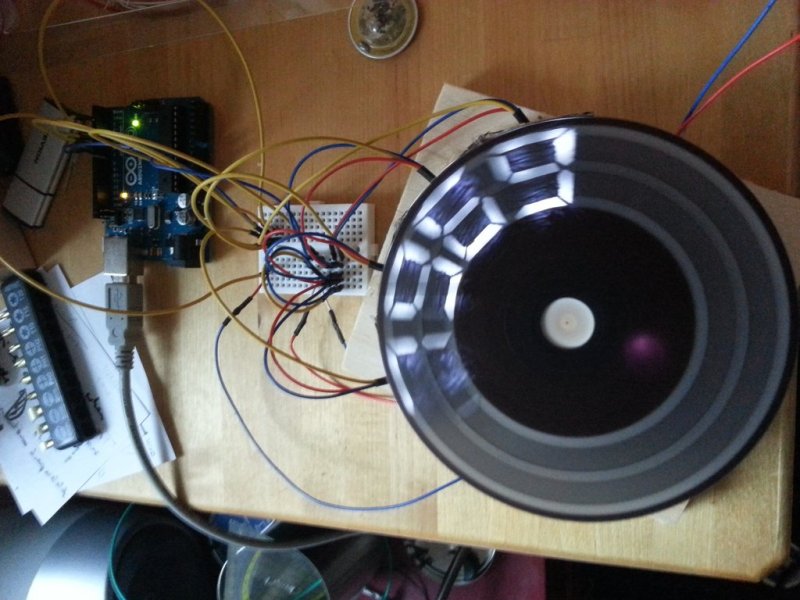 A Pov Spinner Display With Arduino Hackaday