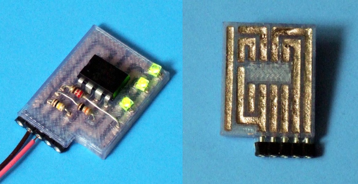 3D Printed, Solderless Circuits | Hackaday