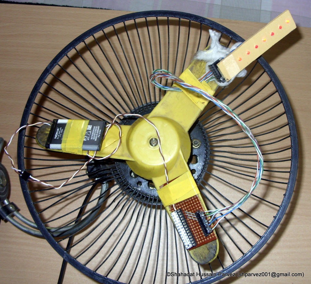 POV Display With An Element Of Danger | Hackaday