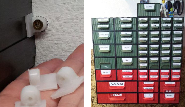 Direct, Wall-Mounted Storage With Lasers And Polymorph | Hackaday