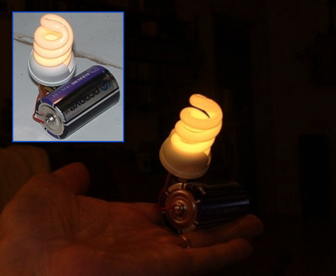 CFL + Bugzapper = Battery Operated Camping Light | Hackaday