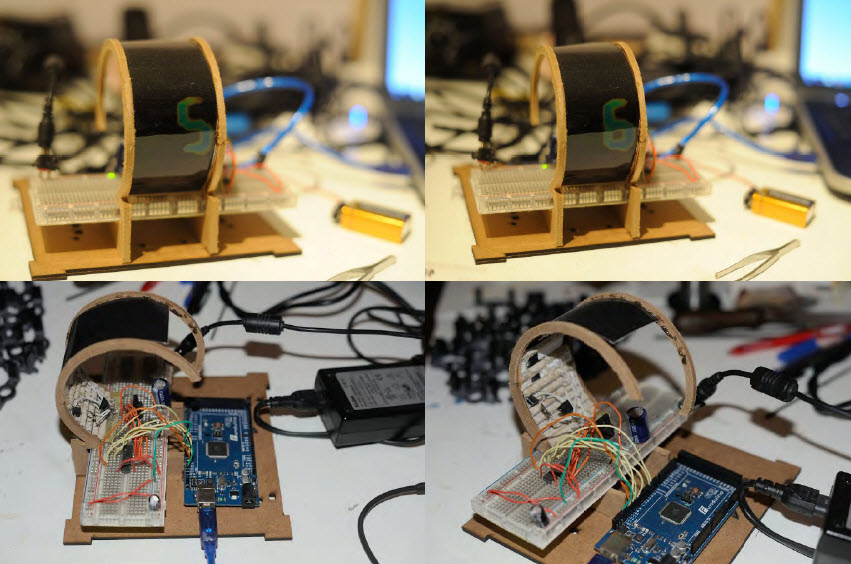 DIY Curved Display Makes Use Of Cool Thermochromic Properties | Hackaday
