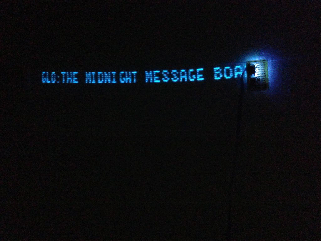 I Am The Midnight Message Board What Messages At Midnight | Hackaday