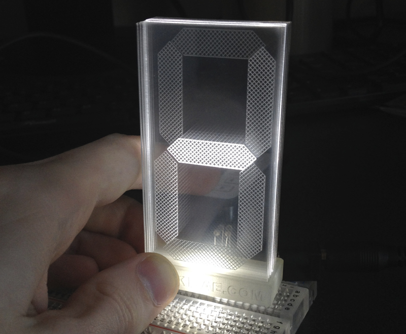 A Transparent 7-Segment Display | Hackaday