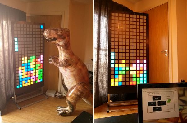Giant Tetris Adds Some Retro To Your Room | Hackaday