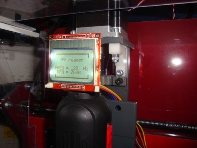 Adding An RPM Readout For A Home Made CNC Mill | Hackaday