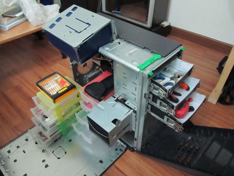 Dead Computer Tower? Why Not Make A Tool Box? | Hackaday