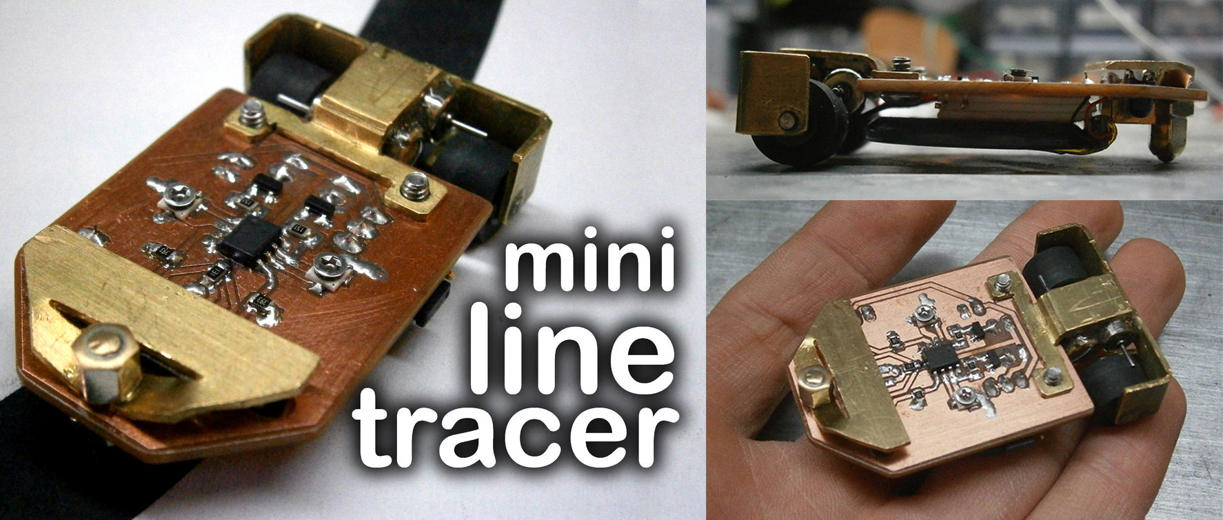 A Mini Op-Amp Based Line Following Robot | Hackaday