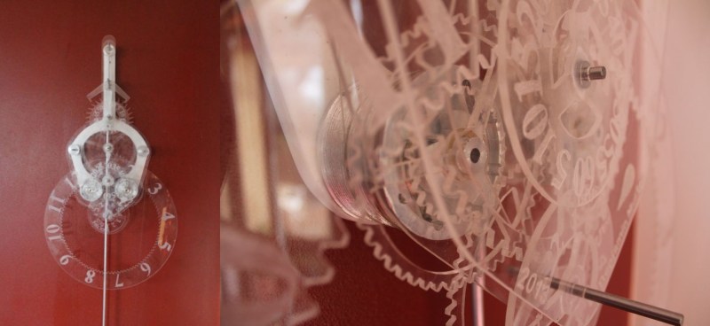 Handmade Acrylic Skeleton Clock Is An Impressive Feat Of Scroll Sawing ...