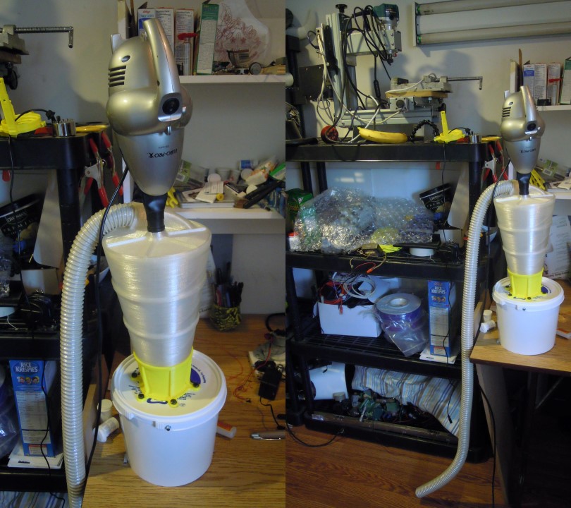 3D Printed Cyclone Dust Separator | Hackaday