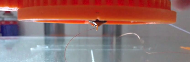 Adding Copper Wire To A 3D Print | Hackaday