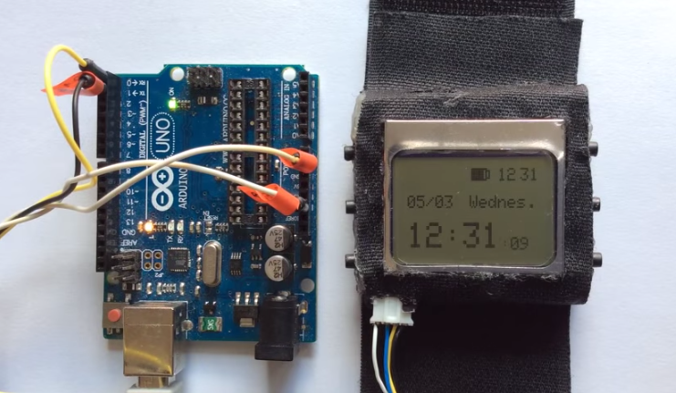 Tell Time And Blink An LED On Your Wrist With WatchDuino | Hackaday