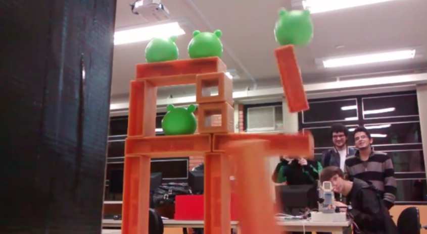 Angry Birds Sentry Gun Has Pigs Flying | Hackaday