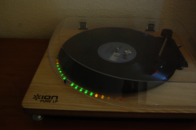 VU Meter Record Player Lights It Up | Hackaday