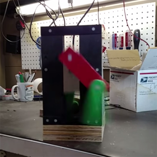 Powered Double Pendulum Is A Chaotic Display | Hackaday Powered Double Pendulum Is A Chaotic Display | Hackaday