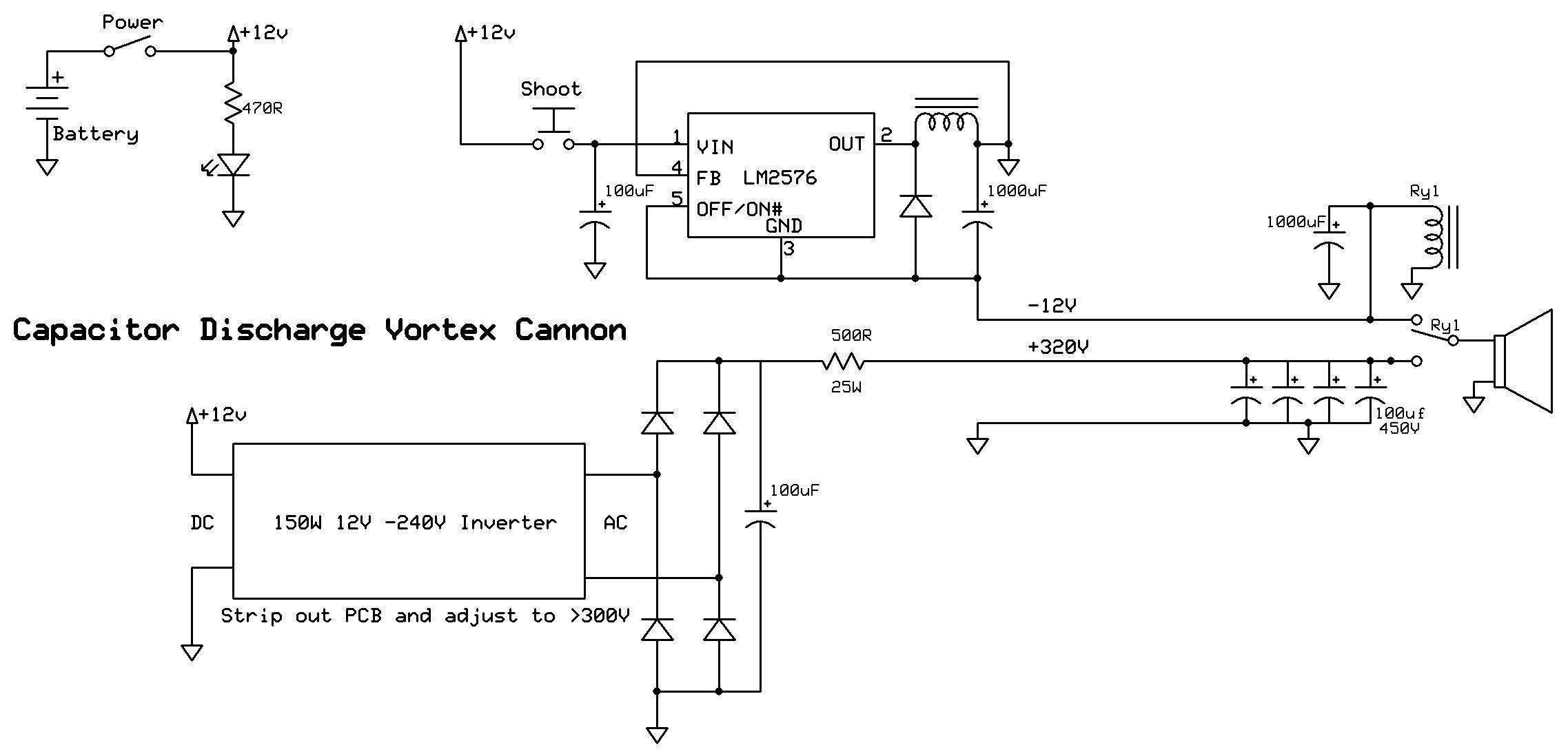 Subwoofer Vortex Cannon: 300V Of “Thwup!” | Hackaday