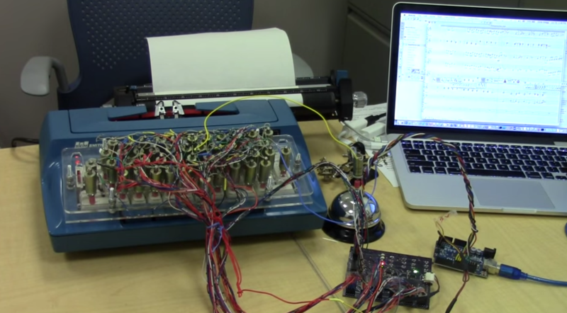 Automated Typewriter Using Solenoids | Hackaday