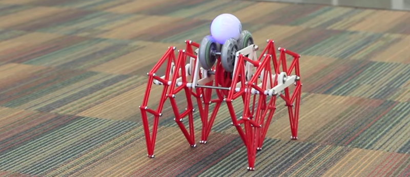 Sphero Riding Strandbeest Is A Robot With An Exoskeleton | Hackaday