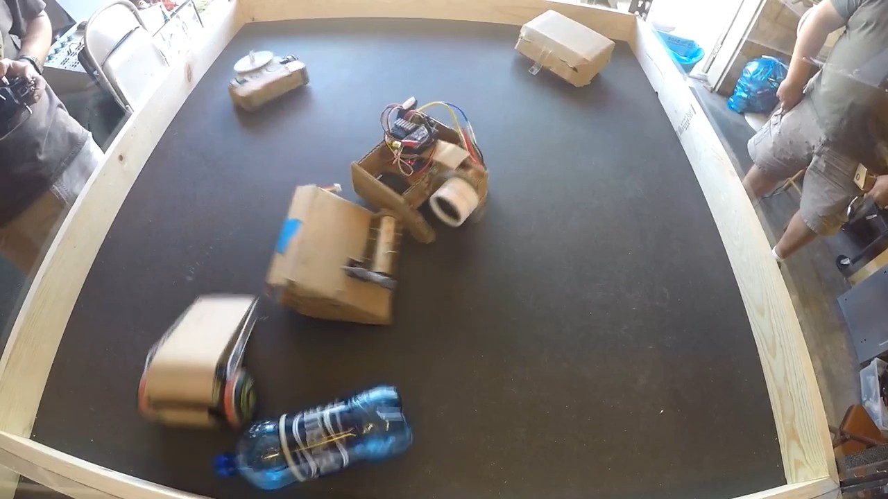 Cardboard Robot Deathmatch | Hackaday