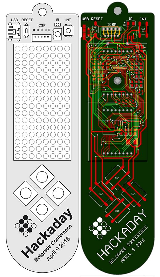 It’s Alive! — Badge For Hackaday Belgrade | Hackaday