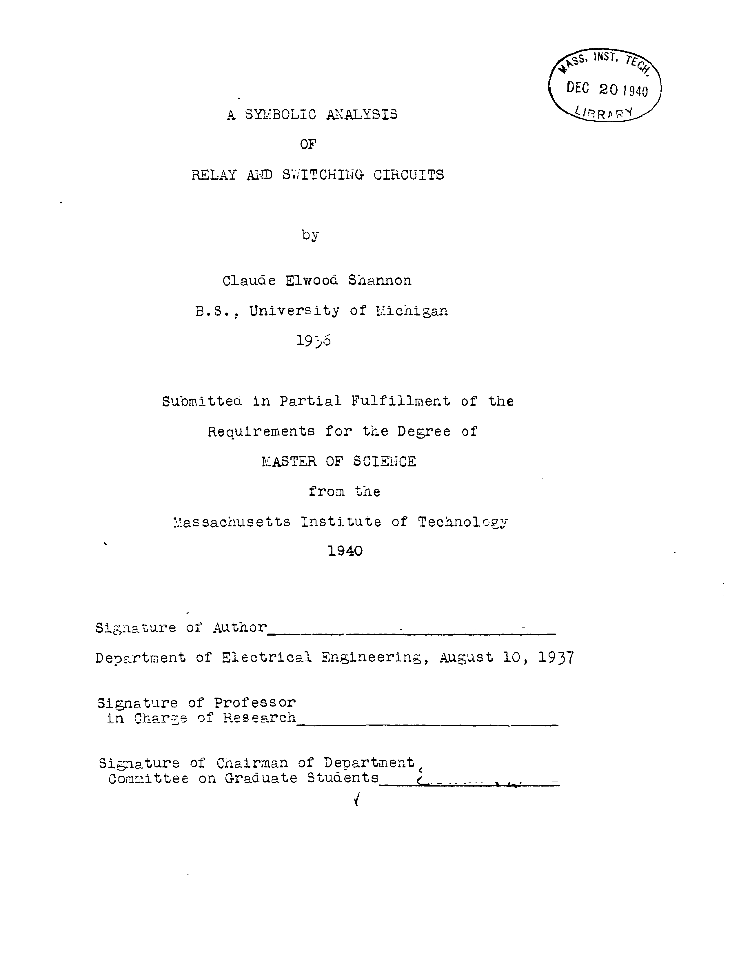 Centennial Birthday Of Claude E. Shannon The Math And EE Pioneer | Hackaday