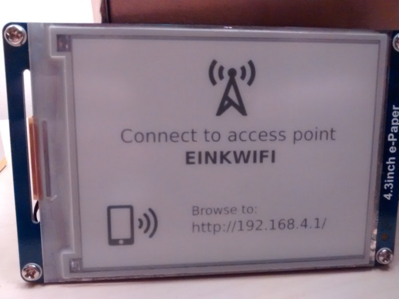 An Improved WiFi Connected E-Ink Display | Hackaday