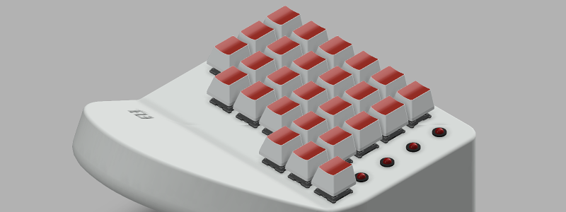 Custom Gaming Keypad Developed With PSoC And Fusion 360 | Hackaday