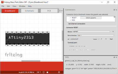 Creating A PCB In Everything: Creating A Custom Part In Fritzing | Hackaday