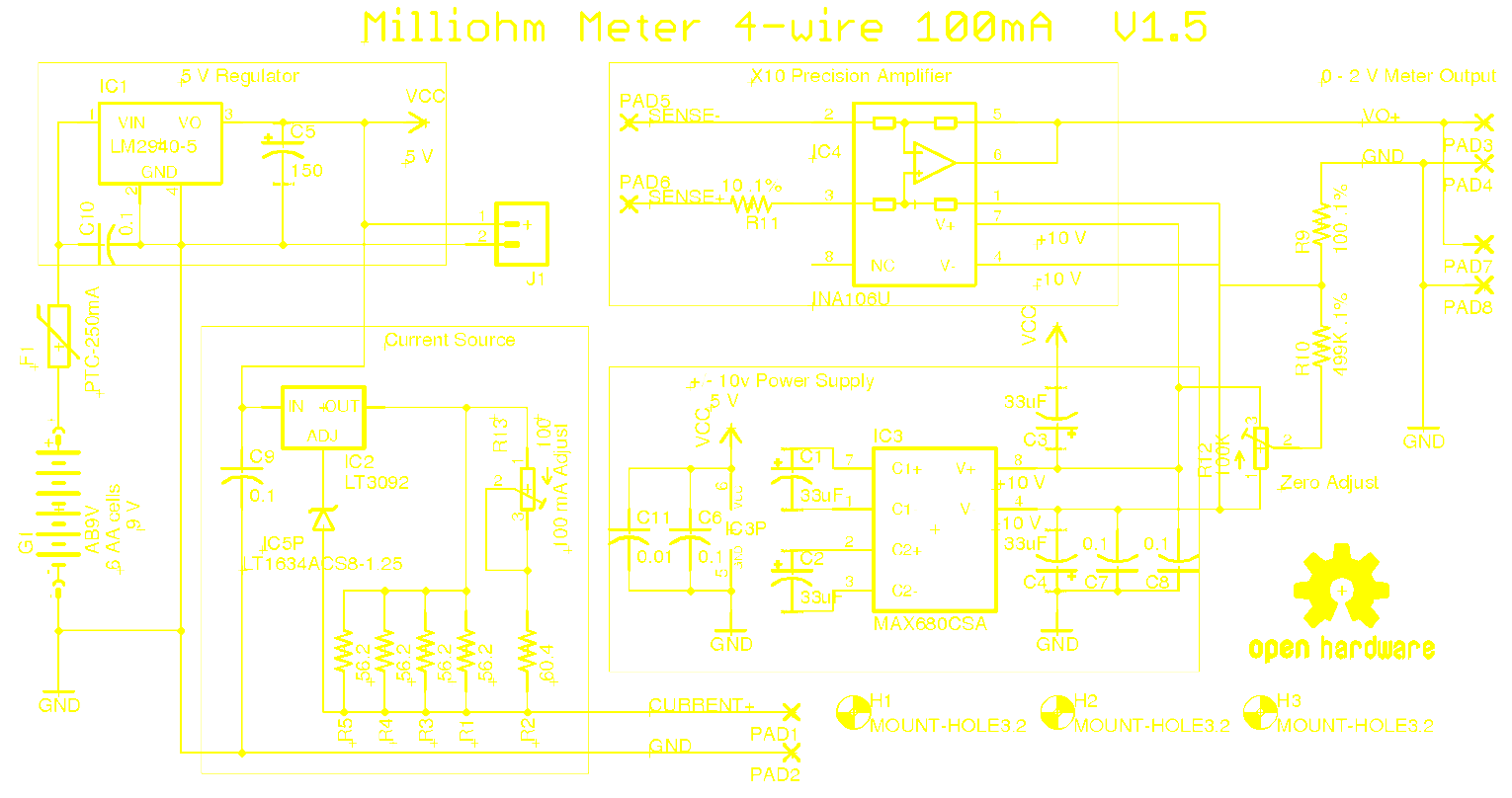 Milliohm Meter Version 1.5 | Hackaday