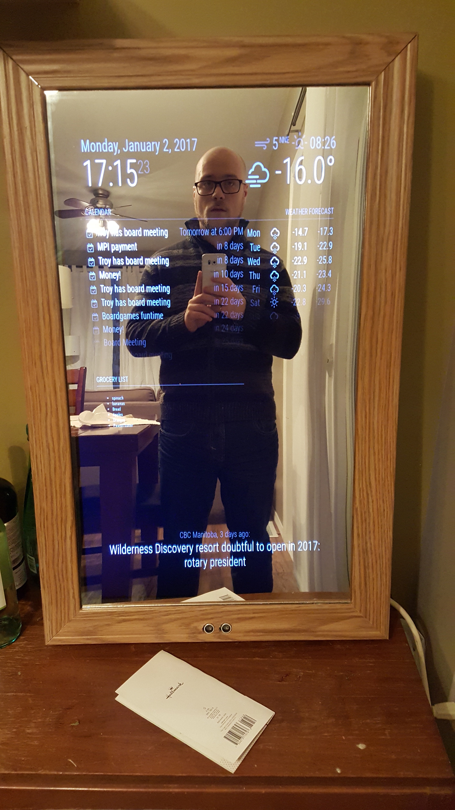Innocent TV Imprisoned Behind Mirror | Hackaday