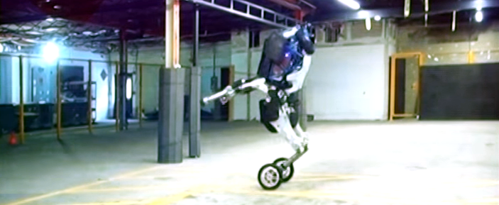 Robot Leaps Uncanny Valley On Backward Knees | Hackaday