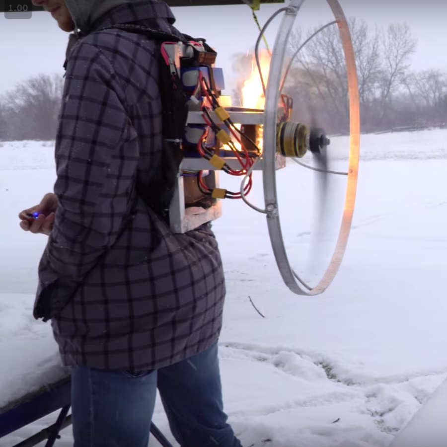 Propeller Backpack For Lazy Skiers | Hackaday