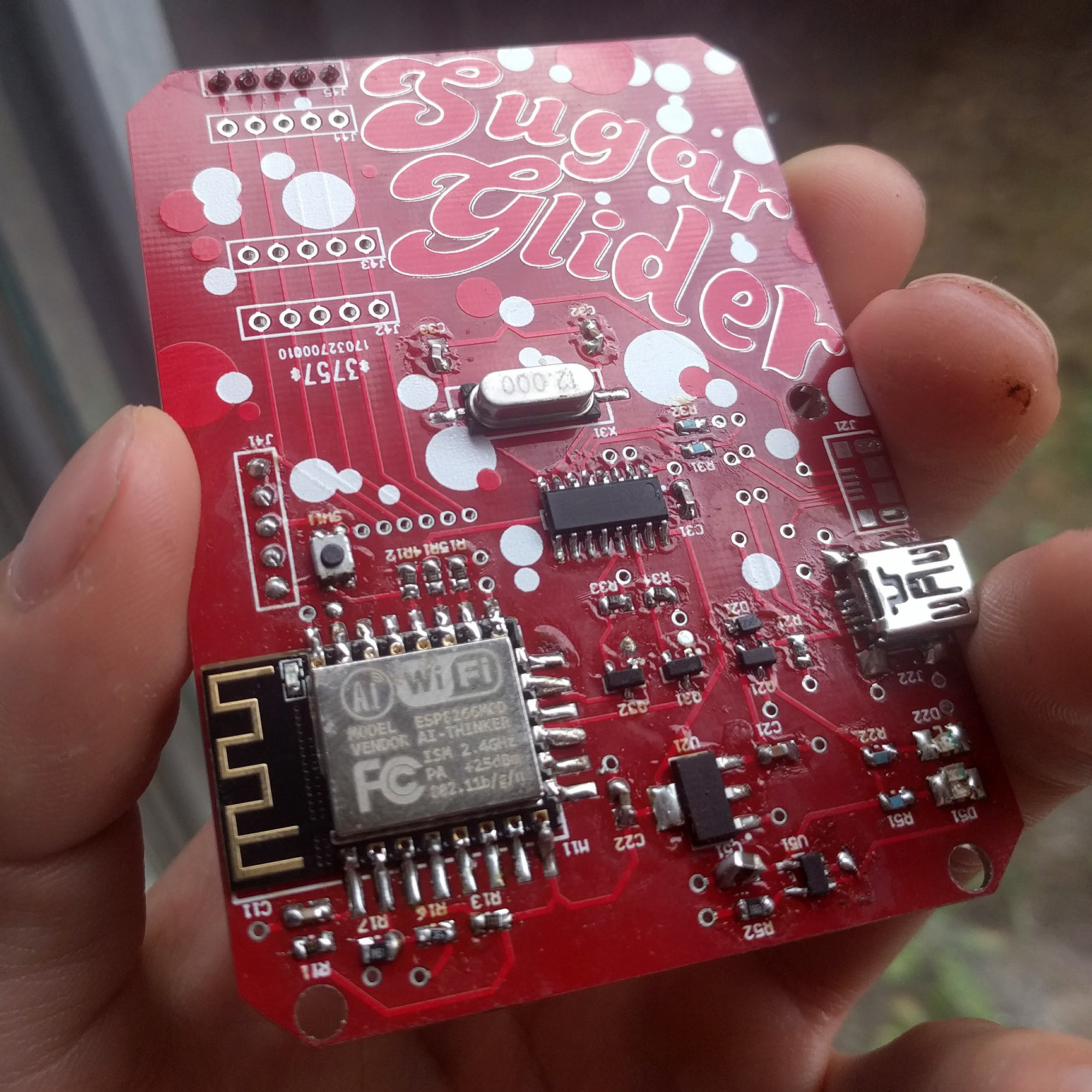 ESP8266 Dev Board Sports Flying Squirrel PCB Art | Hackaday