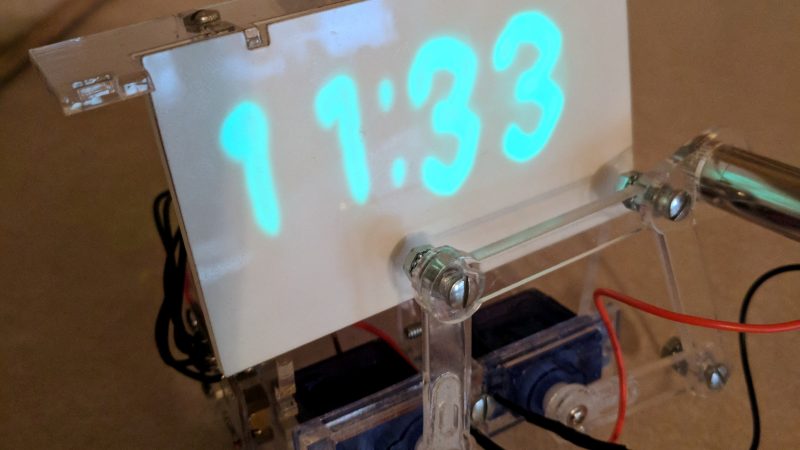 Spell Out The Time With Frickin’ Laser Beams | Hackaday