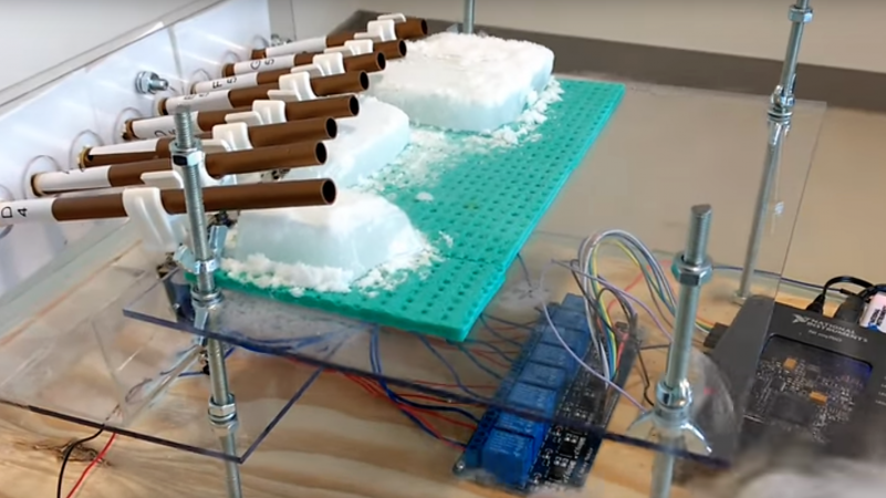 Wind Chimes And Dry Ice Make An Unusual Musical Instrument | Hackaday