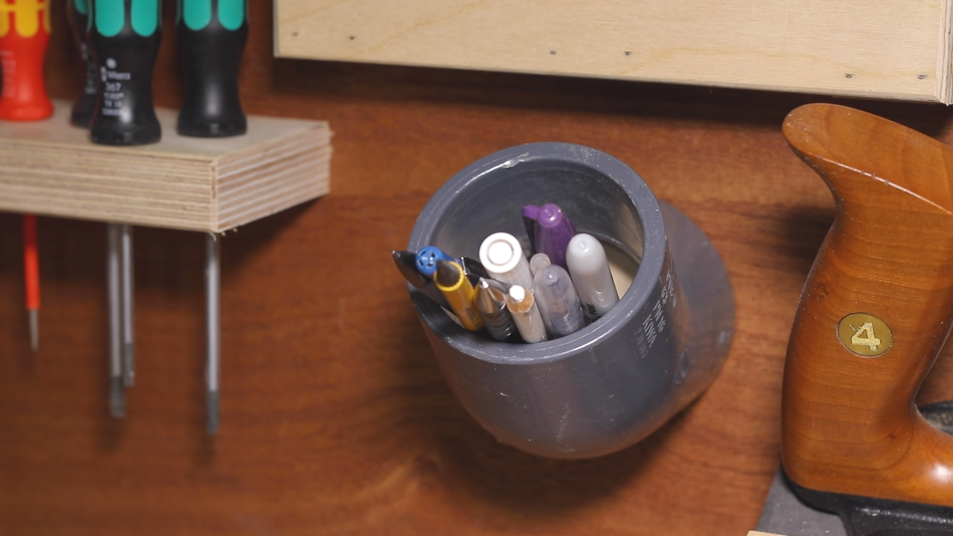 Give Workshop Pencils A Flush-Mounted Home | Hackaday