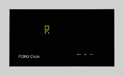 Clock Plays A Game Of Pong With Itself To Pass The Time | Hackaday
