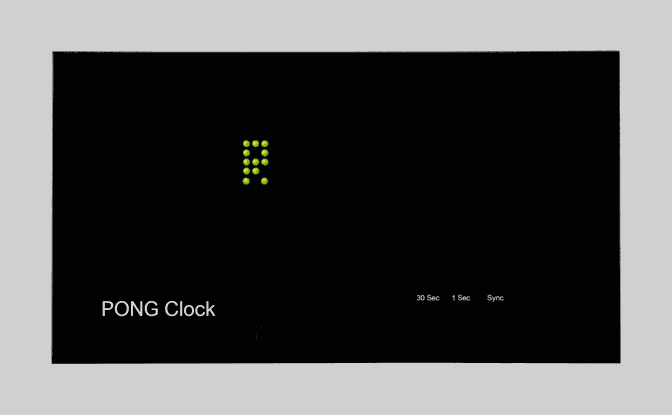 Clock Plays A Game Of Pong With Itself To Pass The Time | Hackaday
