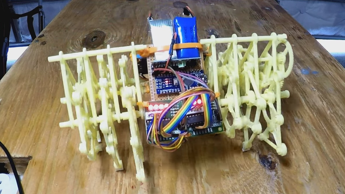 Stepper Motor And Key Fob Controlled Strandbeest | Hackaday