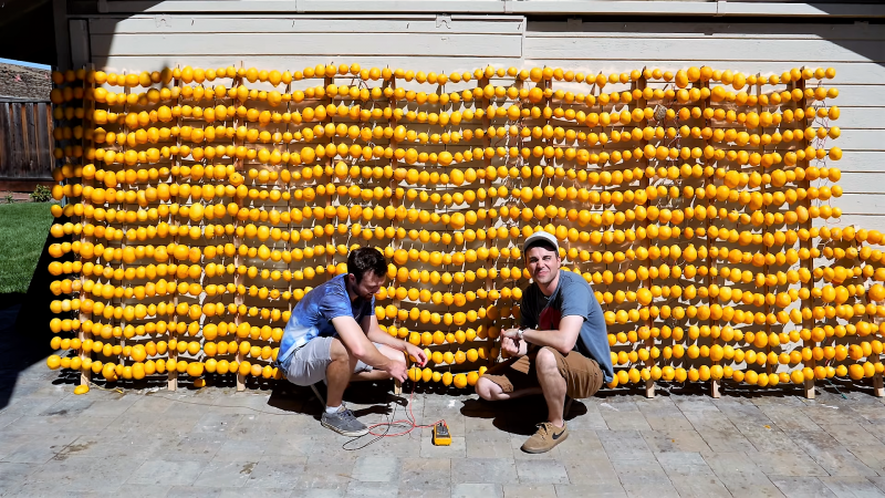 Charging An Electric Supercar With Lemons, Kids, And The Sun | Hackaday