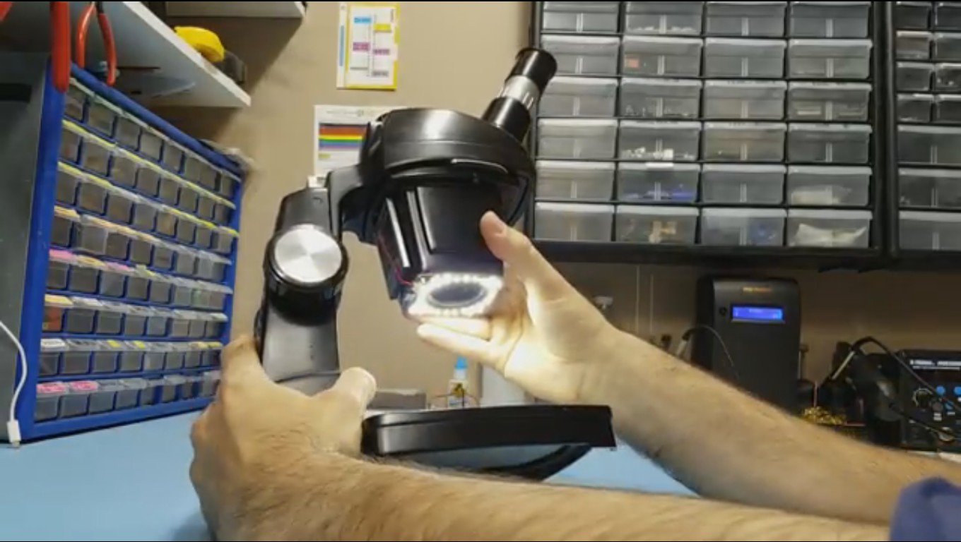 Wireless Ring Light For SMD Microscope | Hackaday