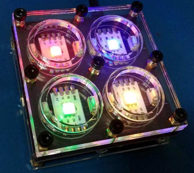 Bixel, An Open Source 16×16 Interactive LED Array | Hackaday