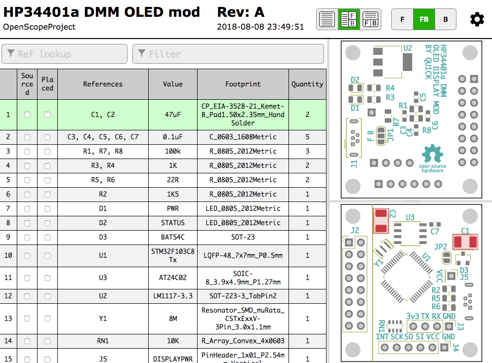 Interactive KiCAD BOMs Make Hand Assembly A Breeze | Hackaday