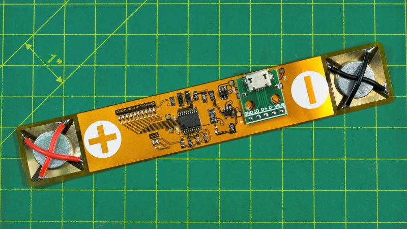 Flexible Battery Meter Bends Over Backward To Work | Hackaday