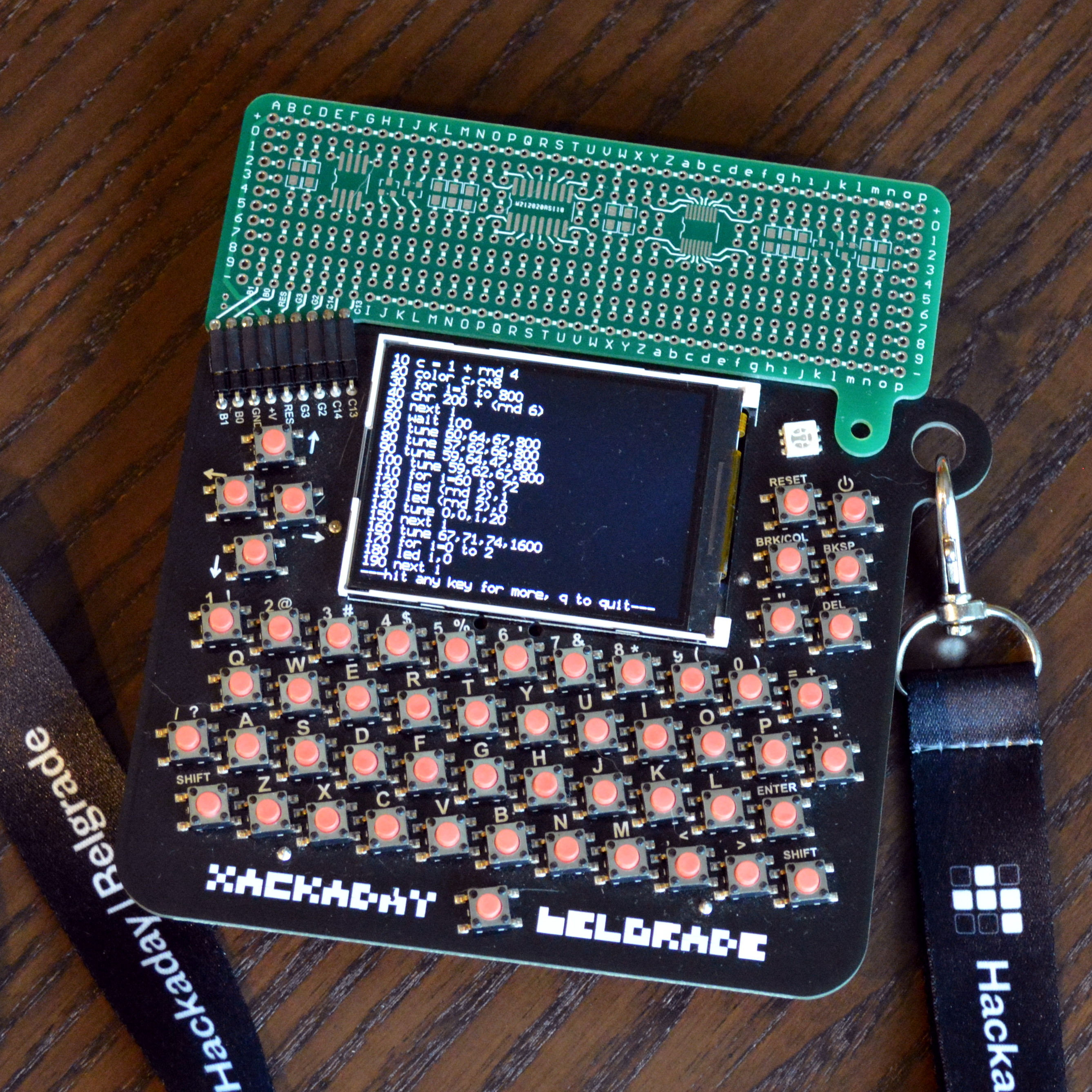 Hackaday-belgrade-badge-with-hardware-breakout | Hackaday
