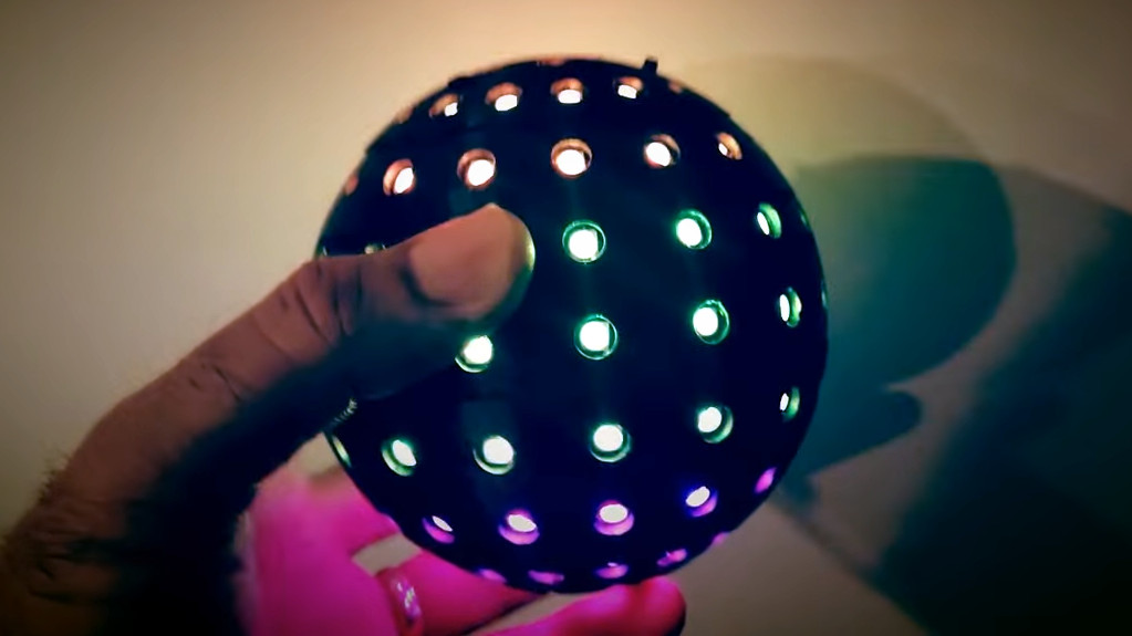 Disco Ain’t Dead: Blinky Ball Makes You Solder Inside A Dome | Hackaday
