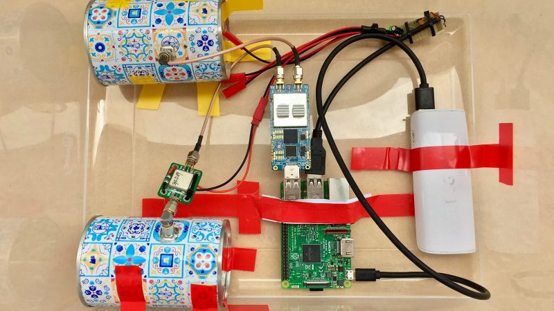 SDR Is At The Heart Of This Soup-Can Doppler Radar Set | Hackaday