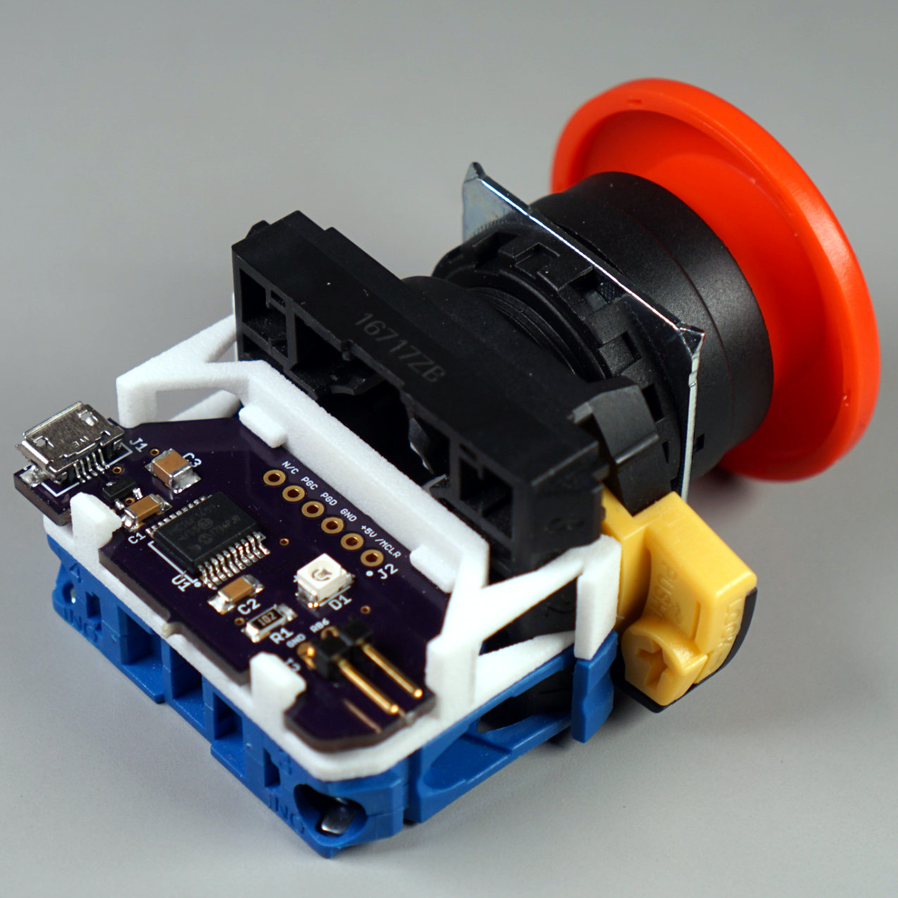 Giving An Industrial Push Button USB, Elegantly | Hackaday